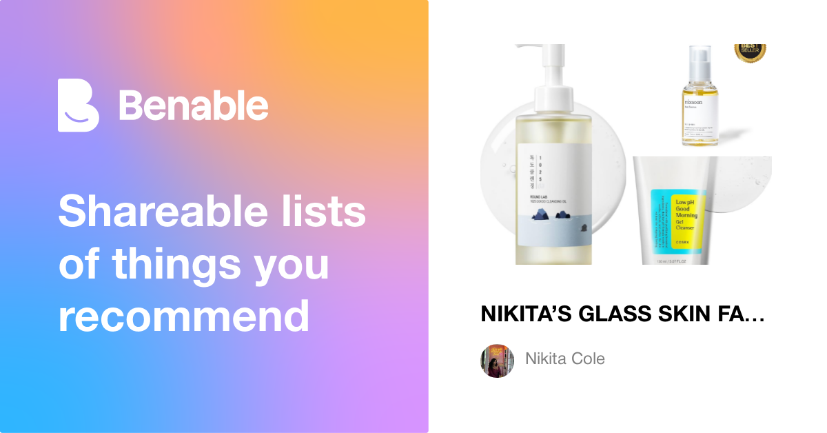 NIKITA’S GLASS SKIN FAVORITES – K-BEAUTY EDITION