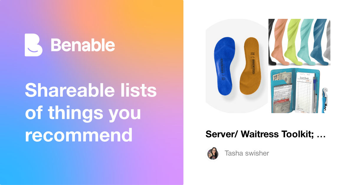 Server/ Waitress Toolkit; Ultimate Must Have List