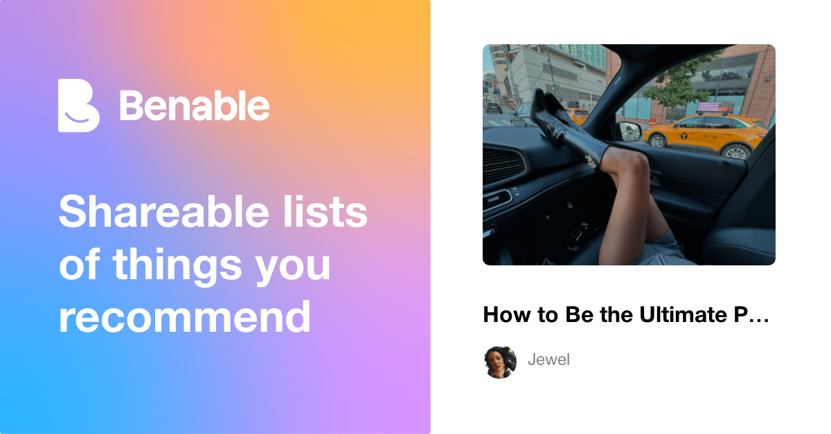 How to Be the Ultimate Passenger Princess: Road Trip Essentials