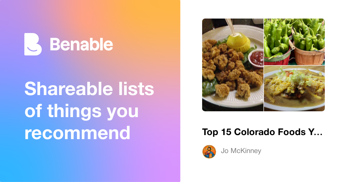 Top 15 Colorado Foods You MUST Eat on Vacation