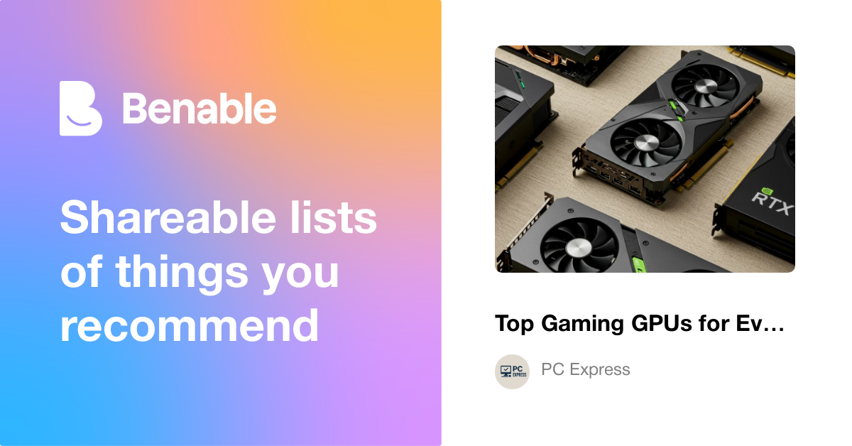 Top Gaming GPUs for Every Budget – 2025 Picks