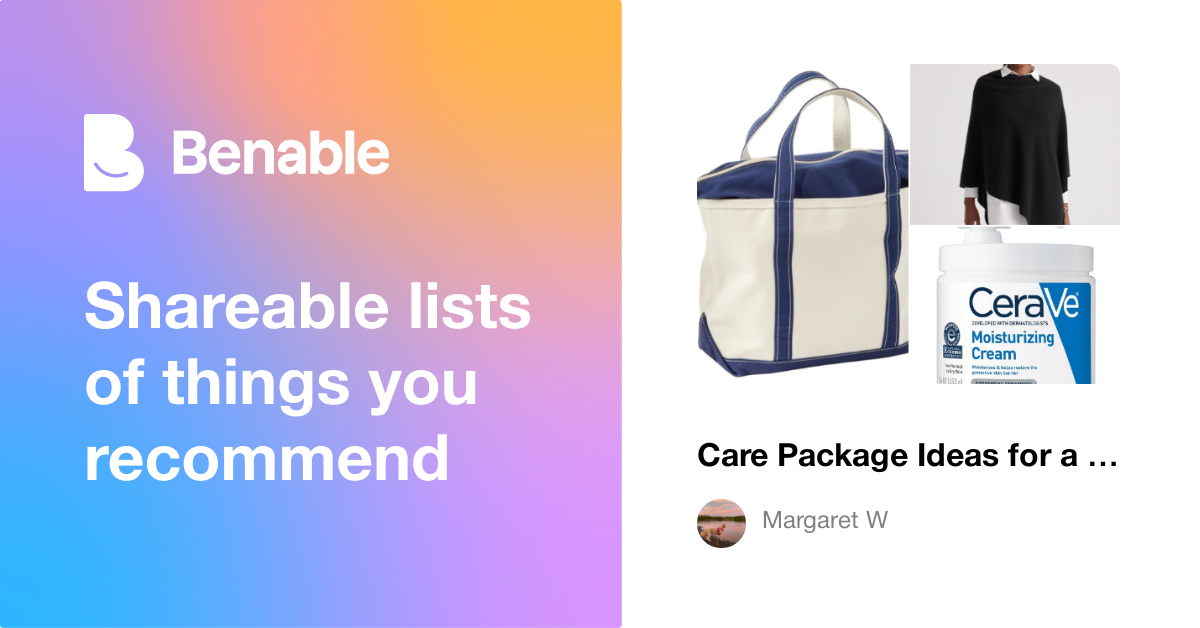 Care Package Ideas for a good friend going through chemo