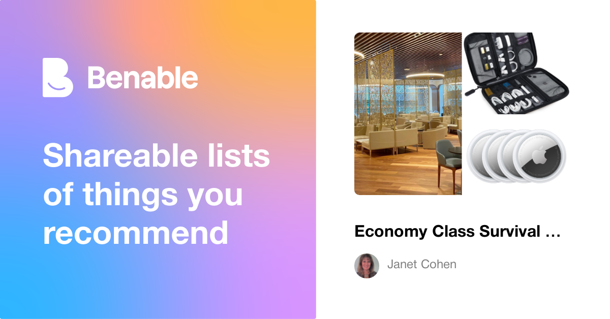 Economy Class Survival Kit: Essentials to Make Long-Haul Flights ...