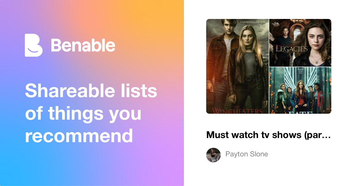 Must watch tv shows (part 2!)
