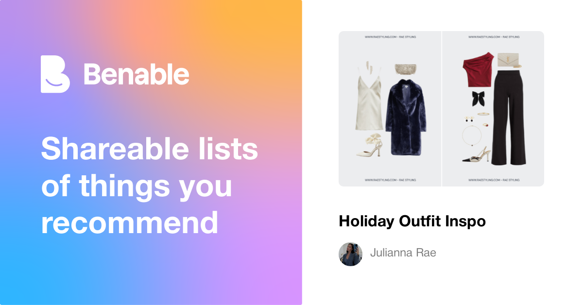 Holiday Outfit Inspo