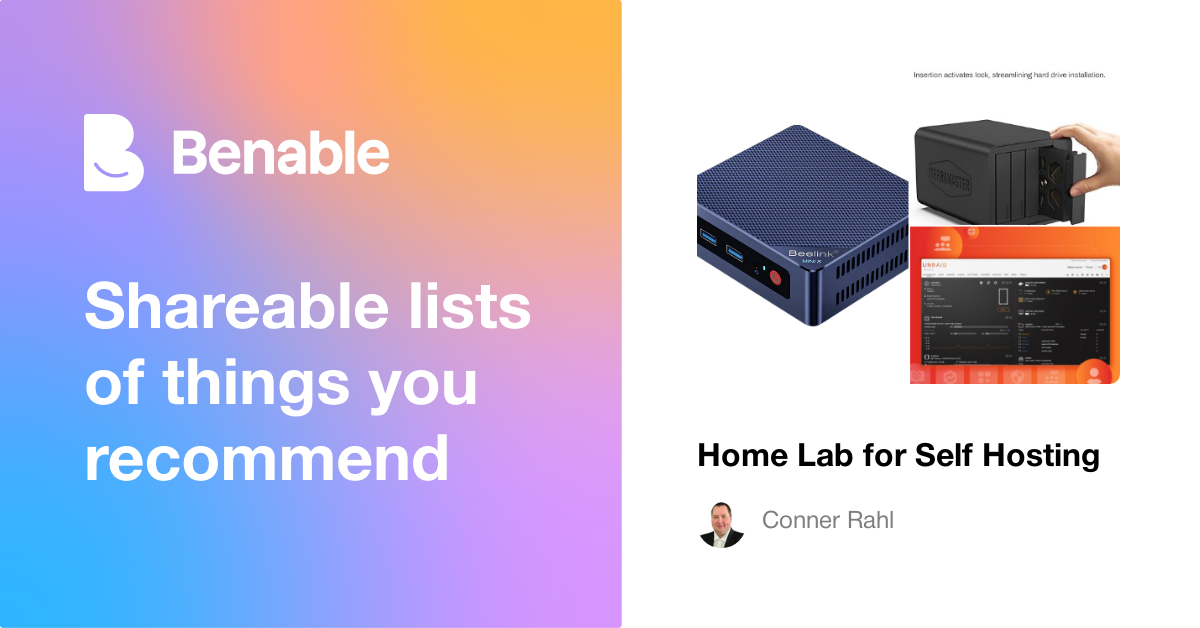Home Lab for Self Hosting