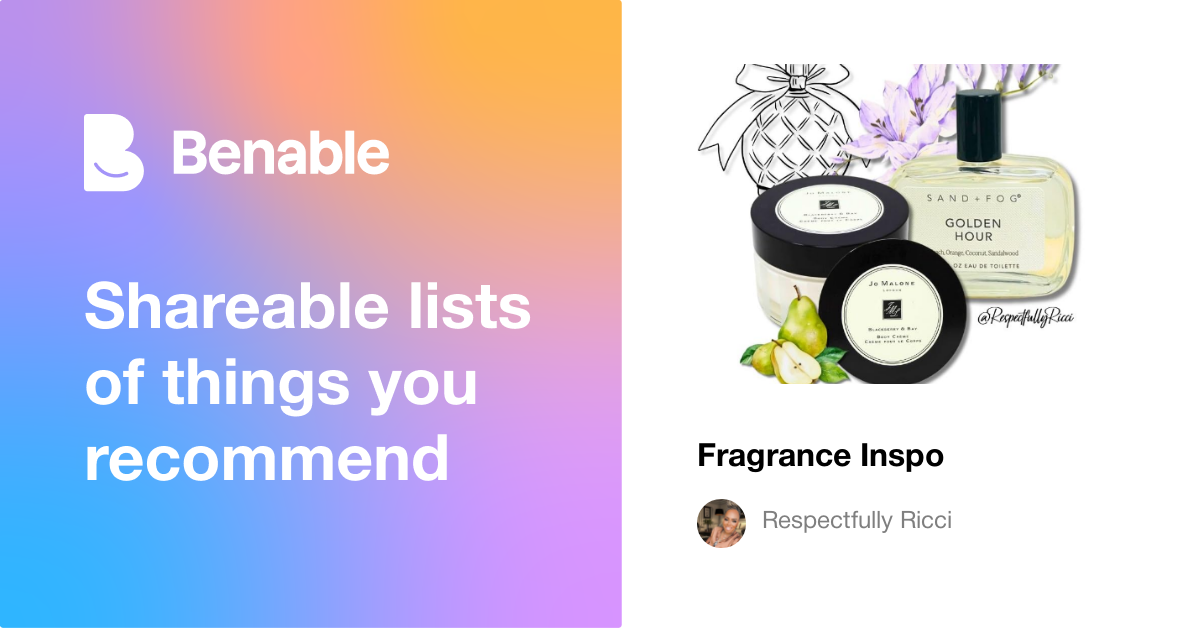 Fragrance Inspo