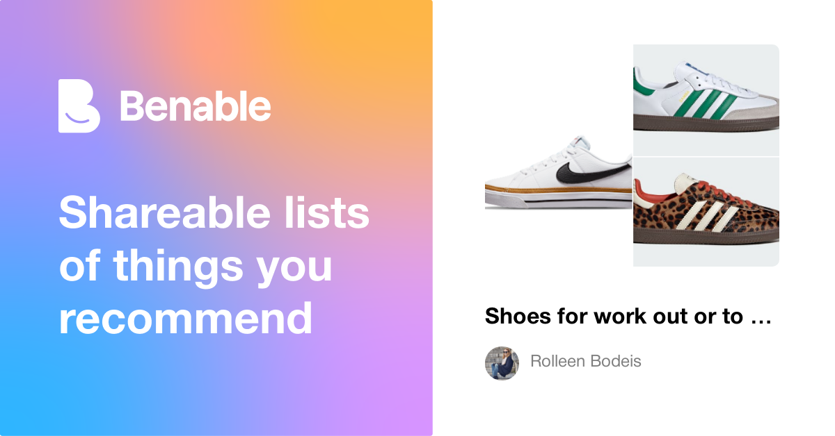 Shoes for work out or to wear with a casual outfit!