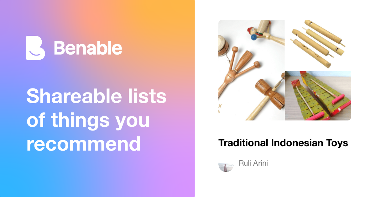 Traditional Indonesian Toys