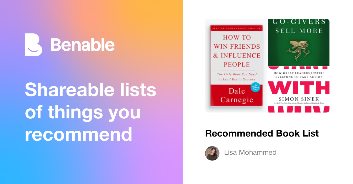 Recommended Book List