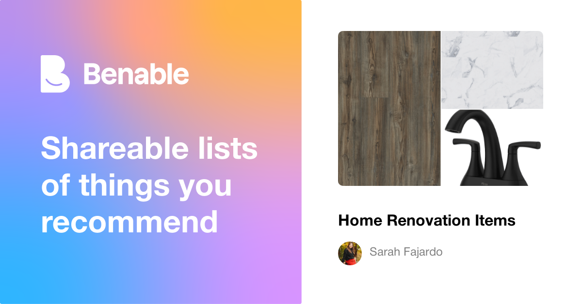 Home Renovation Items