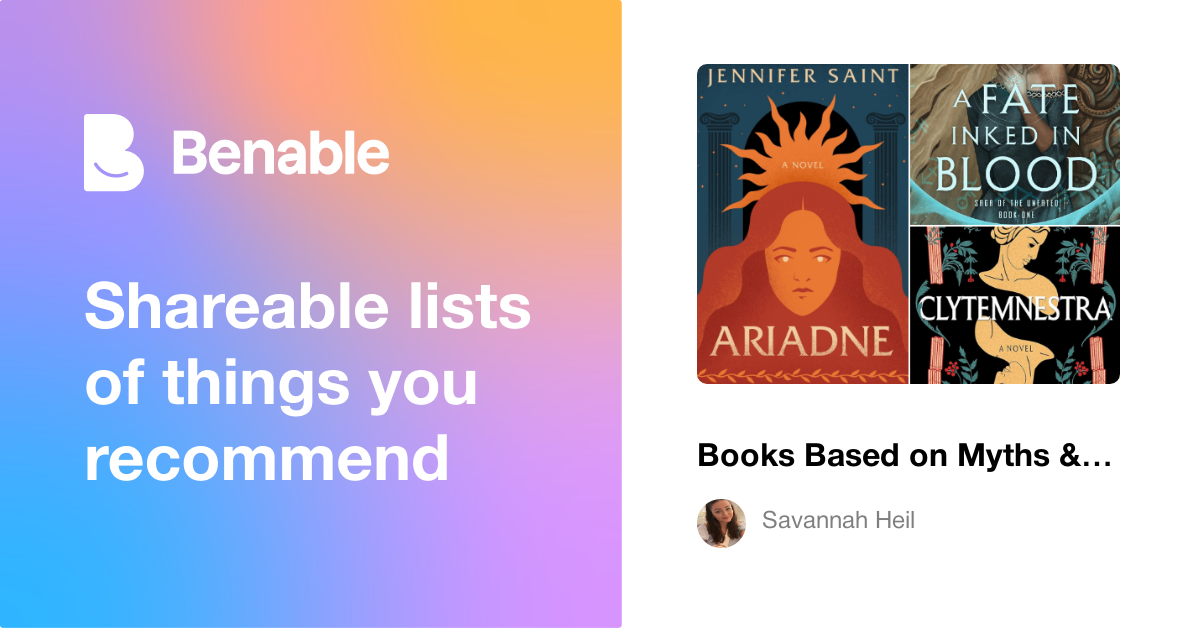 Books Based on Myths & Folklore