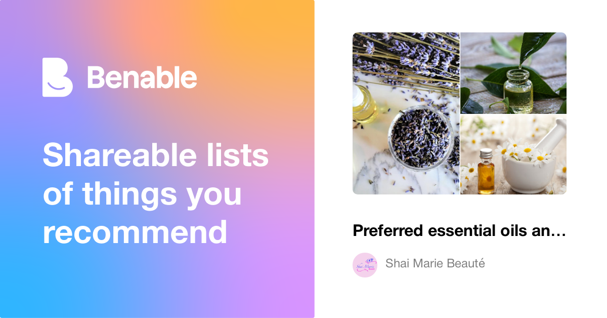 Preferred essential oils and their benefits as a licensed esthetician