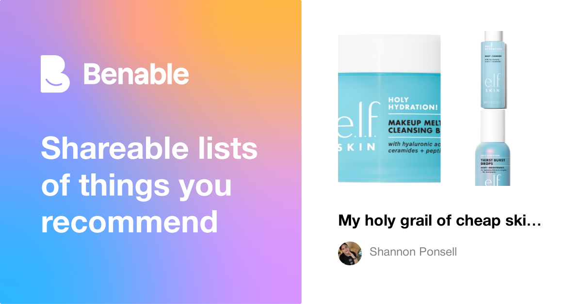 My holy grail of cheap skincare