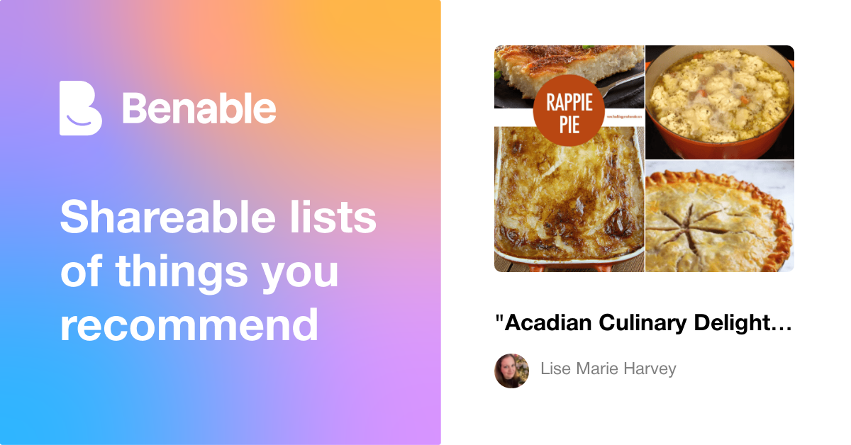 "Acadian Culinary Delights: Must-Try Dishes from the Heart of Maritime ...