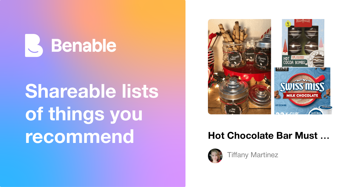 Hot Chocolate Bar Must haves