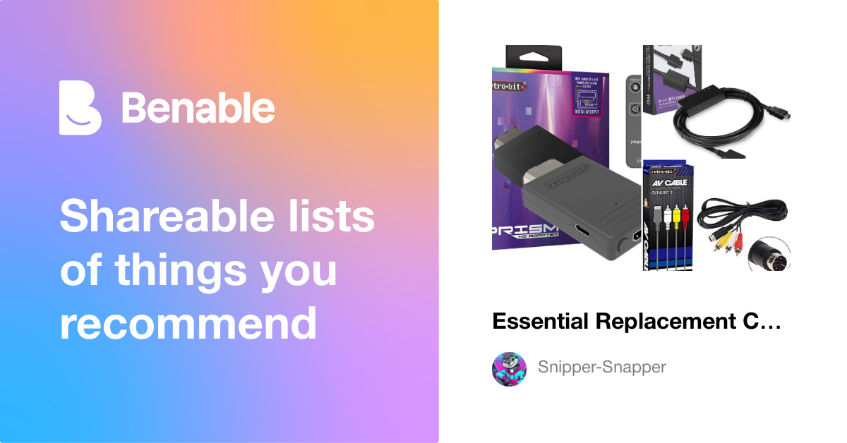 Essential Replacement Cables for Retro Consoles