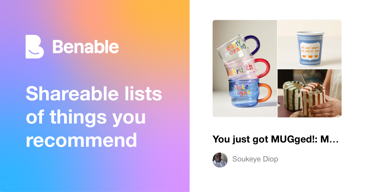 You just got MUGged!: Mugs and Accessories