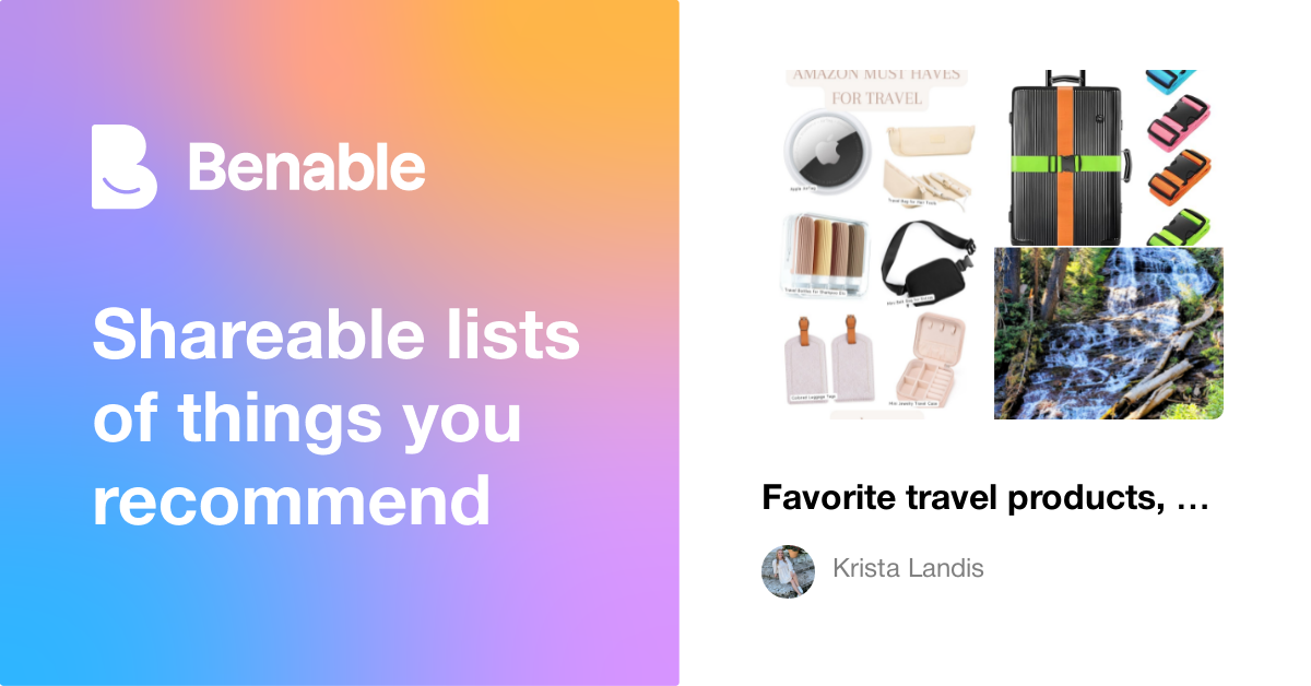 Favorite travel products, essentials & gadgets