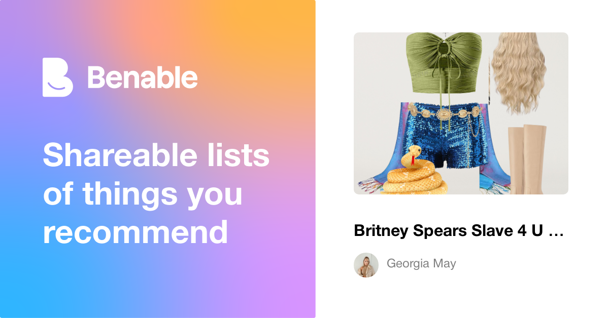 Britney Spears Slave 4 U Halloween Costume Outfit Inspo