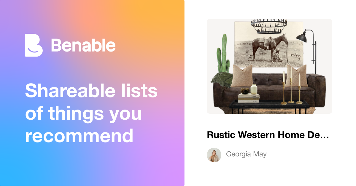 Rustic Western Home Decor | Interior Design Inspo | Amazon Home