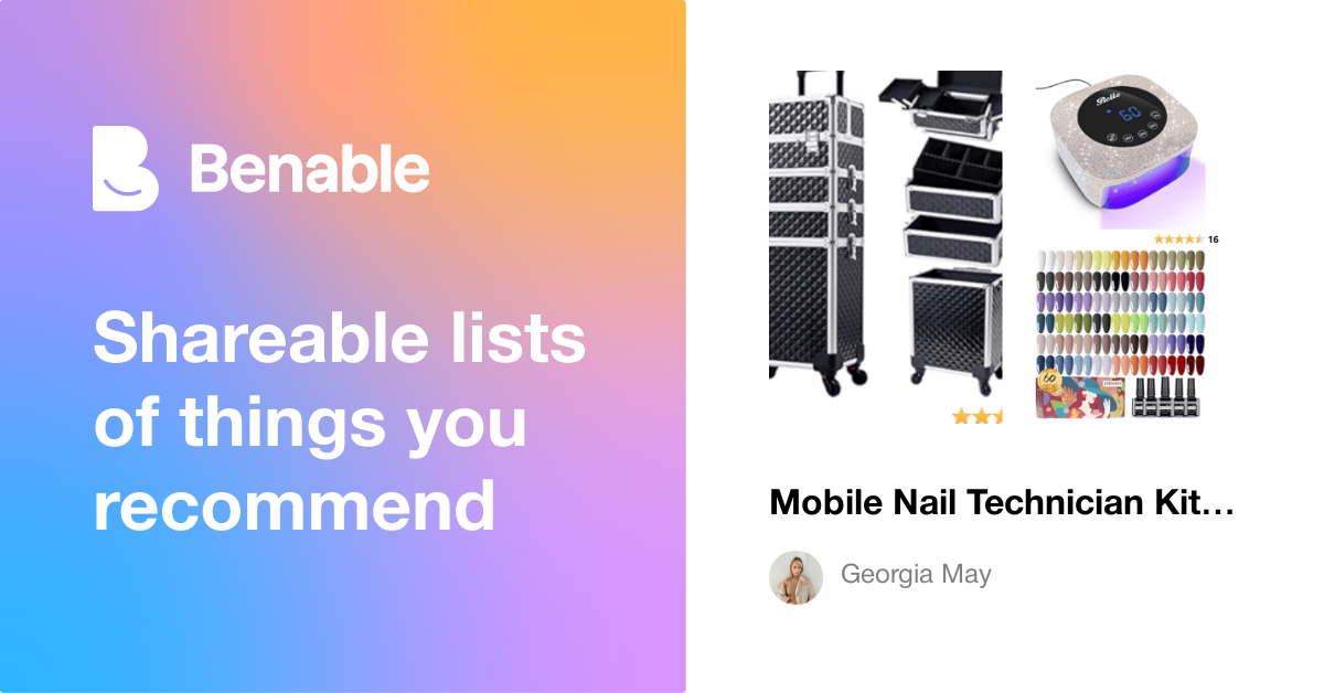 Mobile Nail Technician Kits | Beauty Business Tools, Essentials & Setup ...