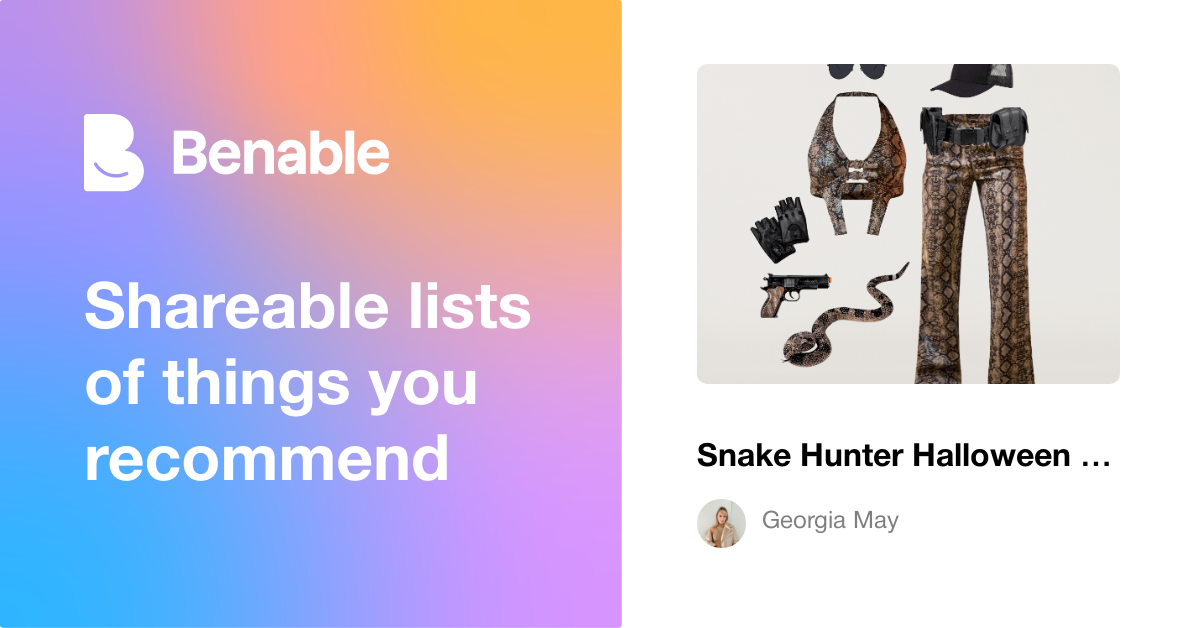 Snake Hunter Halloween Costume Outfit Inspo