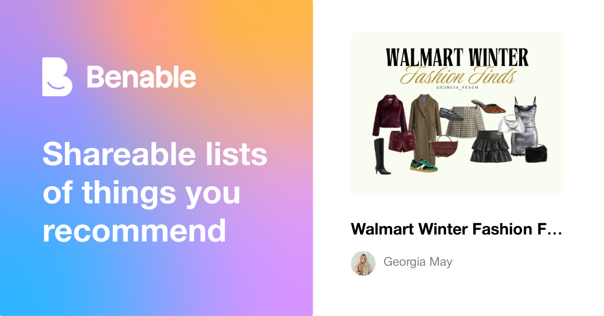Walmart Winter Fashion Finds