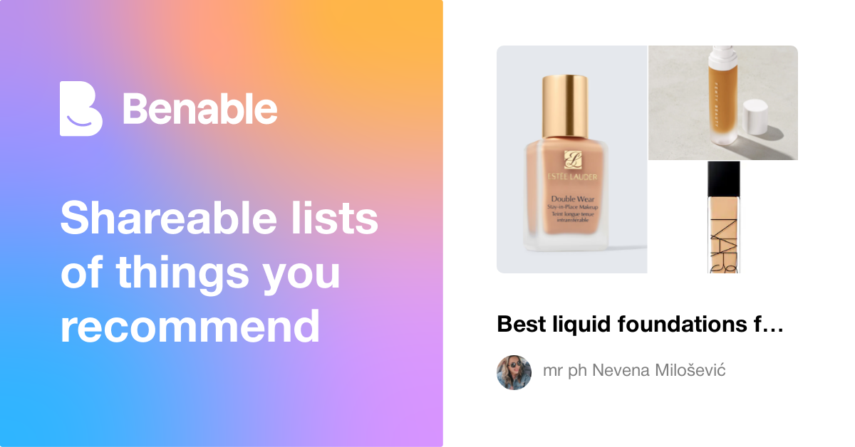 Best liquid foundations for every skin tipe
