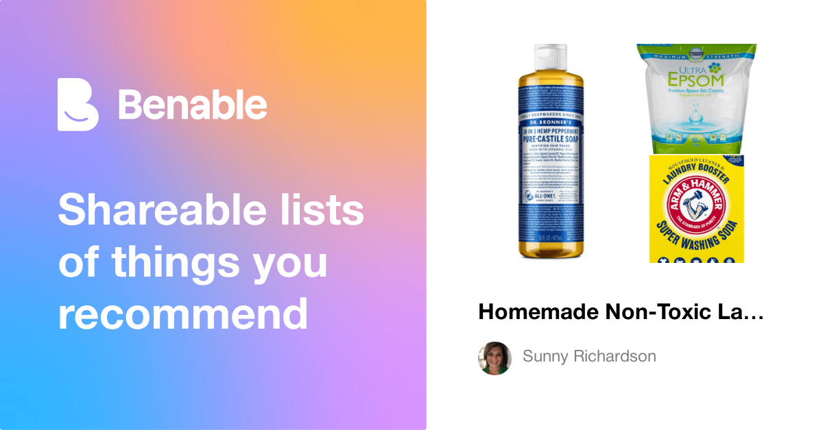 Homemade Non-Toxic Laundry Detergent, Soap, Cleaners, and more with ...