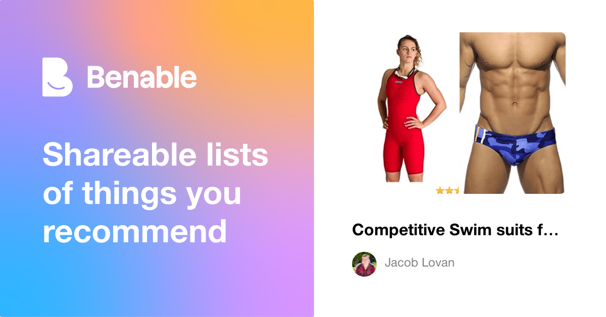Competitive Swim suits for men and women
