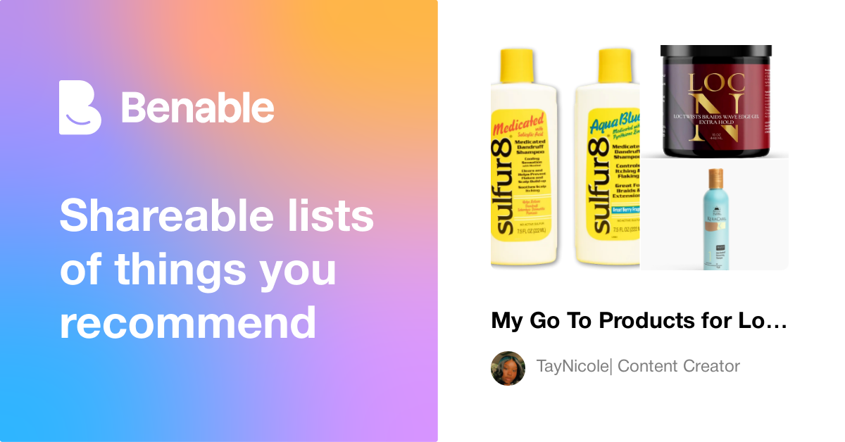 My Go To Products for Loc Care 🫶🏾