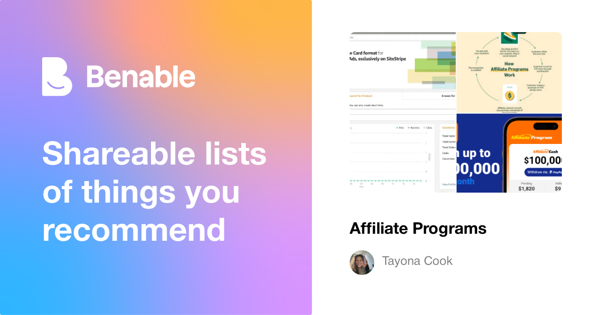Affiliate Programs