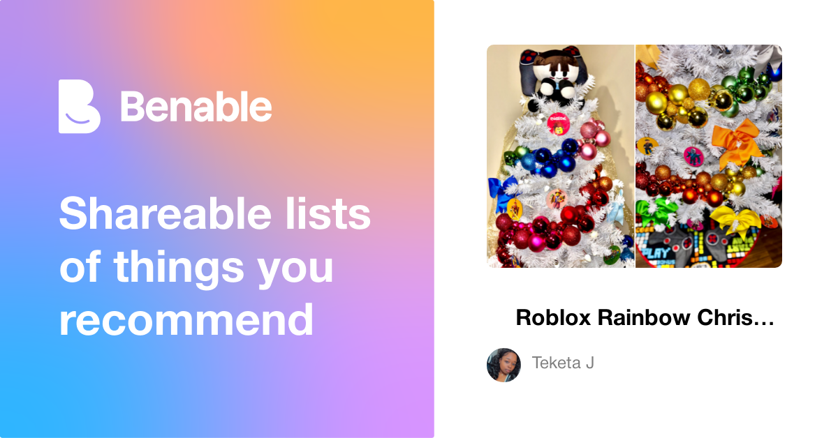 🎄 Roblox Rainbow Christmas Tree DIY Kit 🌈