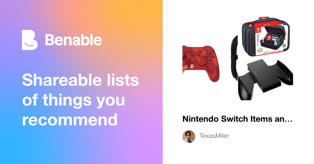 Nintendo Switch Items and Upgrades for You!
