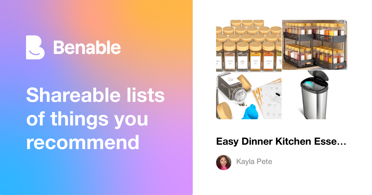 Easy Dinner Kitchen Essentials