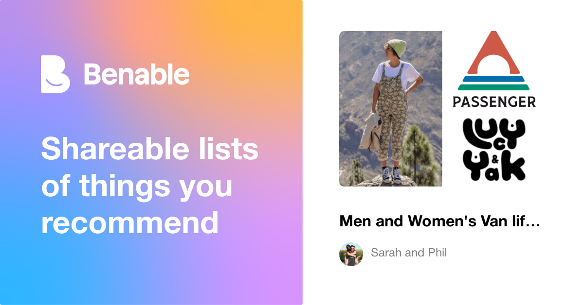 Men and Women's Van life and Adventure Outfits - Shop our Favourite Picks!