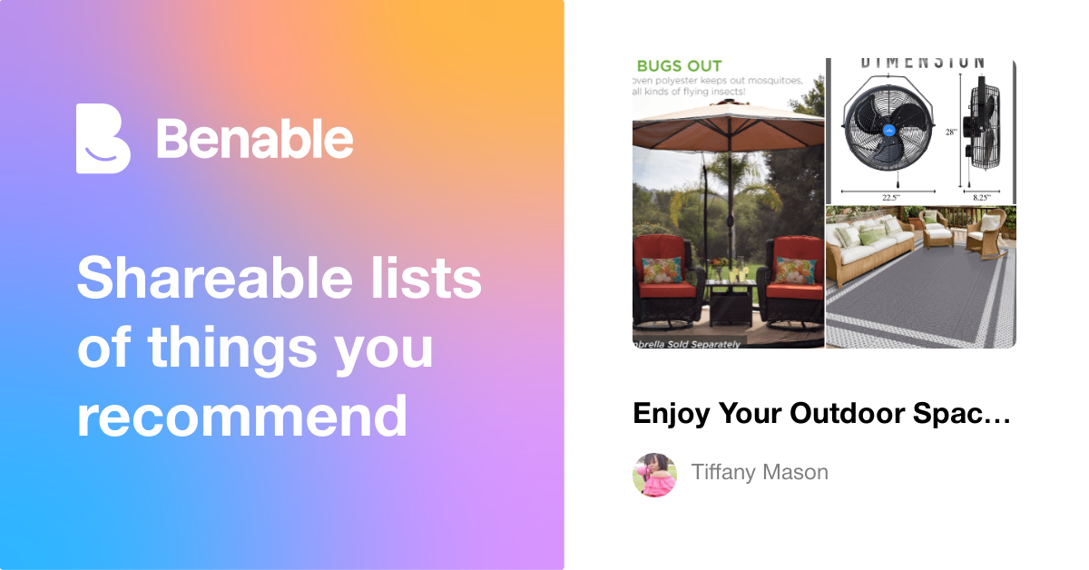 Enjoy Your Outdoor Space With These Items