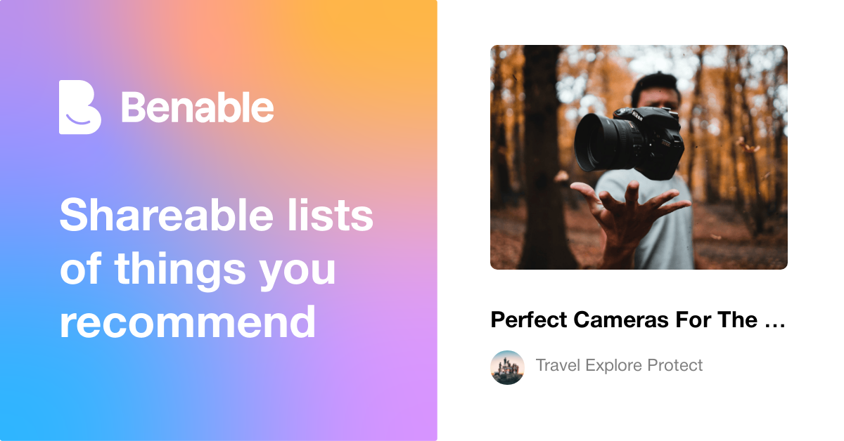 Perfect Cameras For The Shutterbug