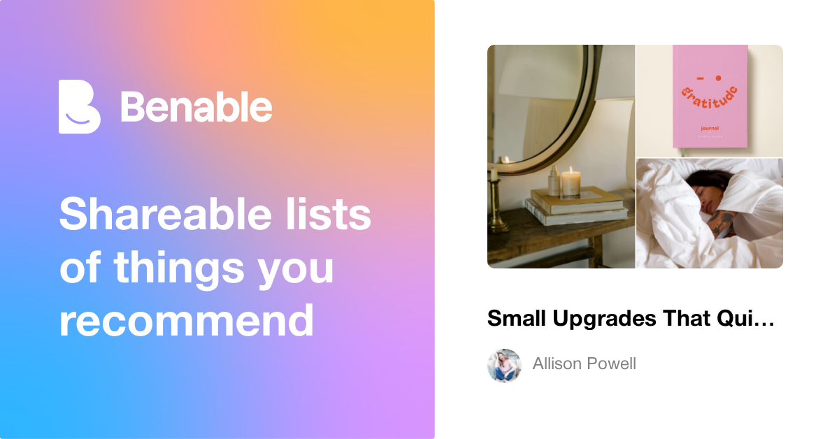Small Upgrades That Quietly Improve Your Life