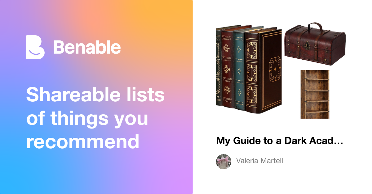 My Guide to a Dark Academia Setup