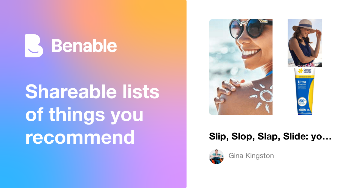 Slip, Slop, Slap, Slide: your guide to staying safe in the sun