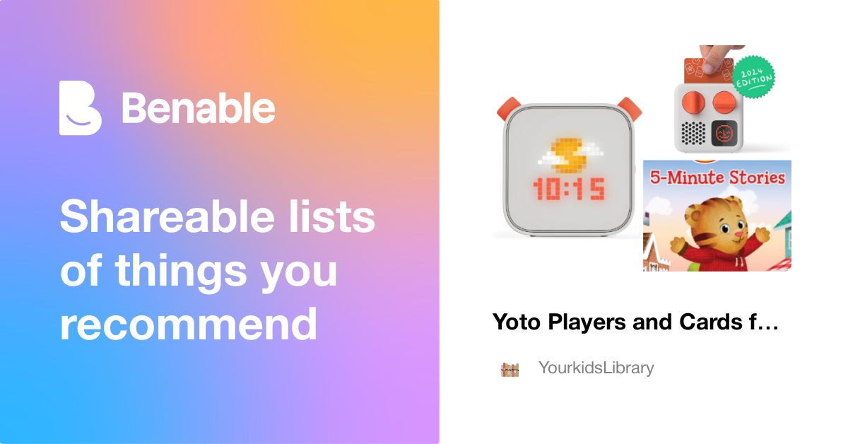Yoto Players and Cards for Kids