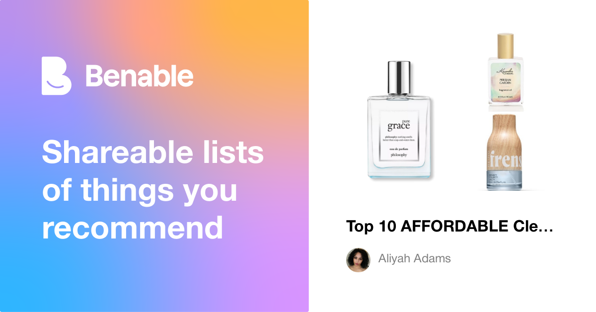 Top 10 AFFORDABLE Clean Girl Perfumes