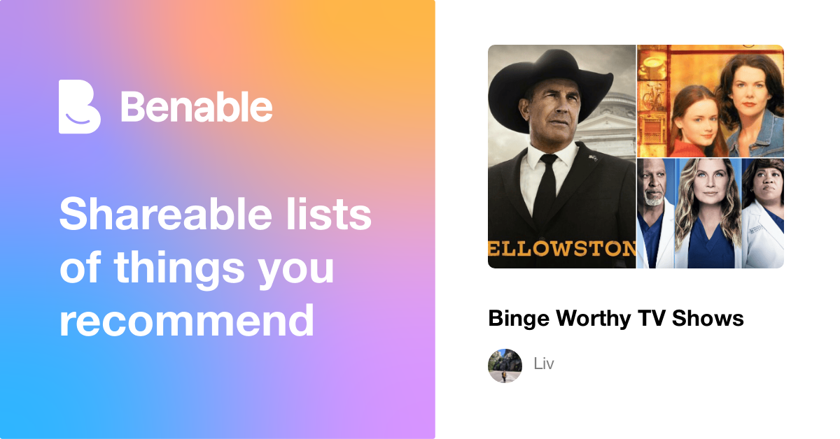 Binge Worthy TV Shows