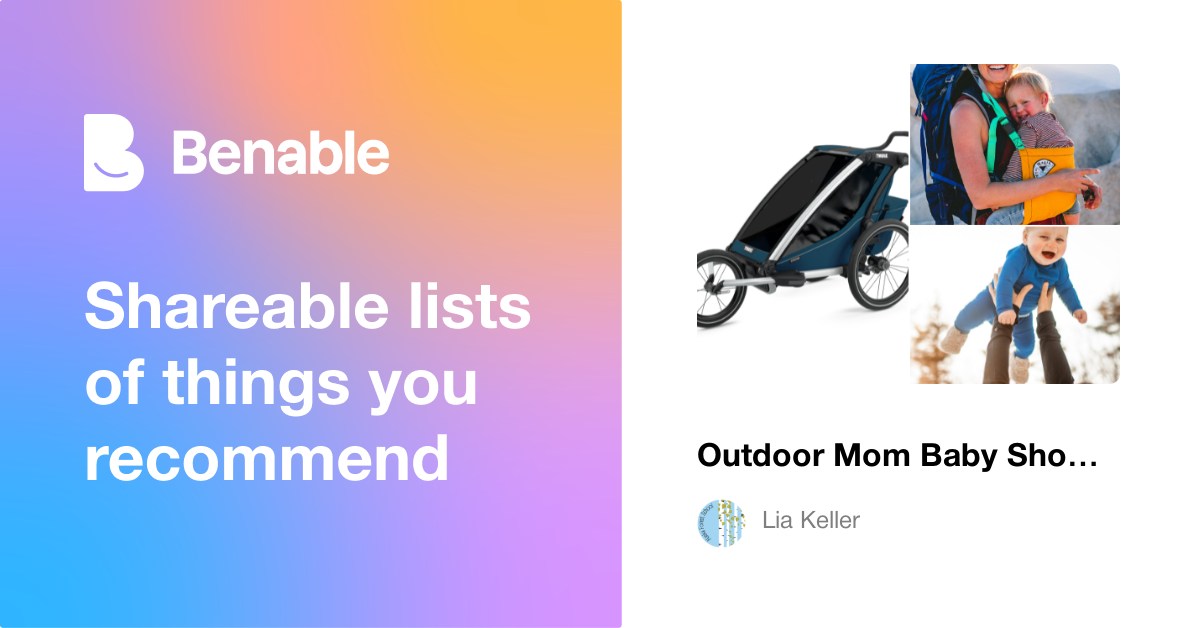 Outdoor Mom Baby Shower Gifts