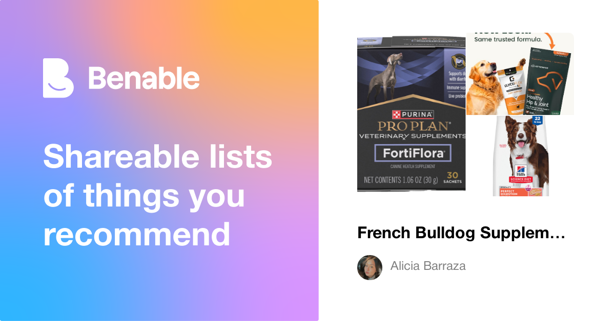 French Bulldog Supplements