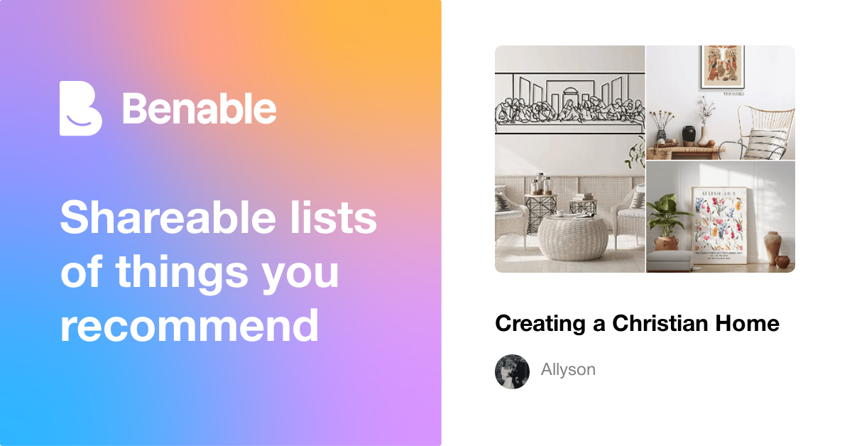 Creating a Christian Home