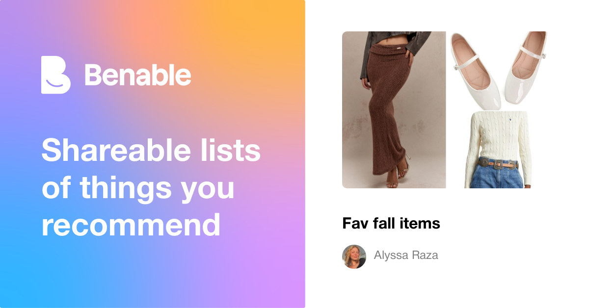 Fav fall items
