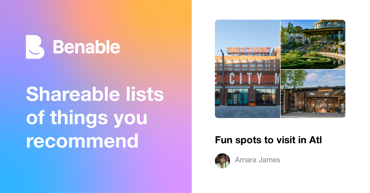 Fun spots to visit in Atl